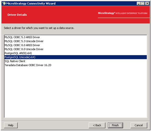 KB483538: How To Use the PostgreSQL Native ODBC Driver v11.0 in MSTR ...