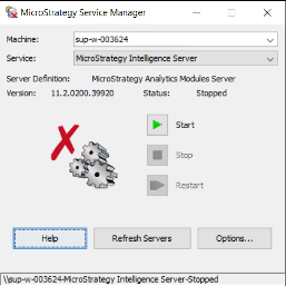KB484435: Running the Intelligence Server in interactive mode in ...