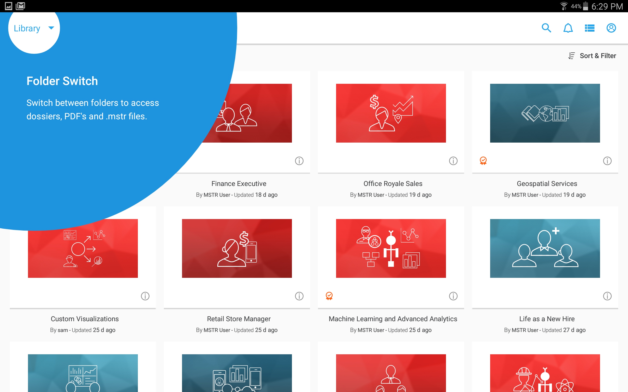 KB440966: New Feature: On-boarding Tutorials for MicroStrategy Library ...