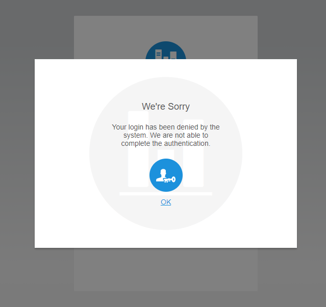 "Your login has been denied by the system" Error when attempting to log ...
