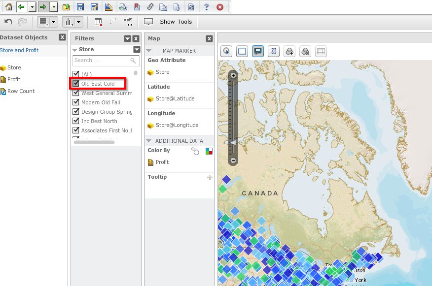 Checkbox Filters On An Attribute With A Large Number Of Elements Crashes The Browser In Visual