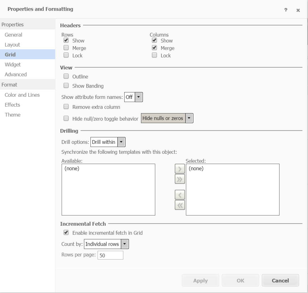 KB31692: How to set incremental fetch on individual Grid objects in a ...