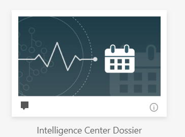 The cover page for the "Intelligence Center Dossier" in the Platform ...