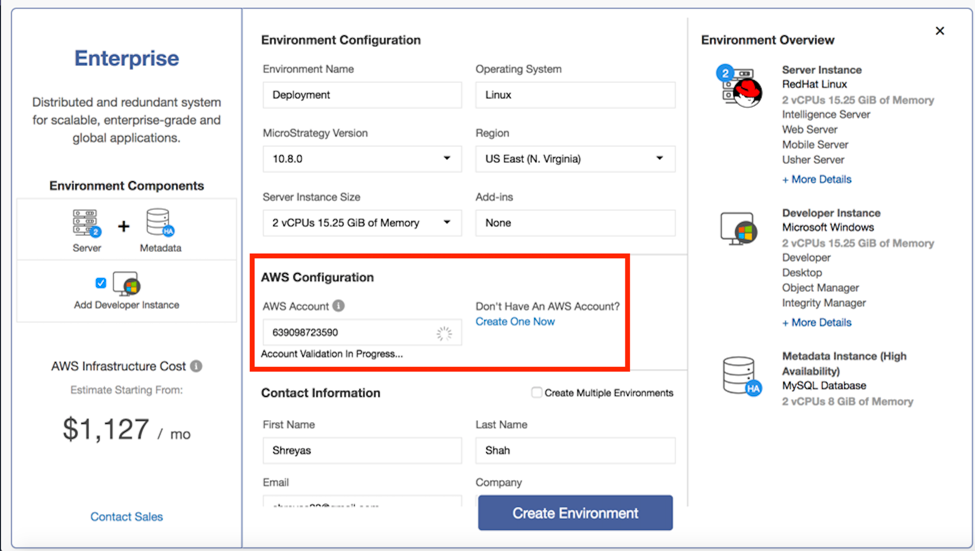 Quick Start: Deploy MicroStrategy in your existing AWS VPC