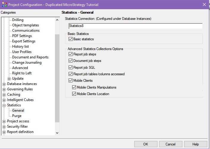 KB483705: How to Enable Statistics Logging in MicroStrategy Enterprise Manager 10.x and 2019