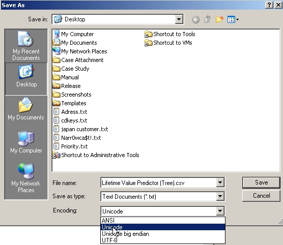 Kb32102 Text Garbled When Exporting Predictive Model To Csv File With Double Byte Character
