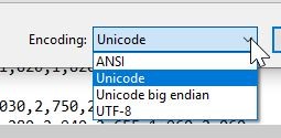 KB484016: ANSI encoding is found for a text file generated by ...