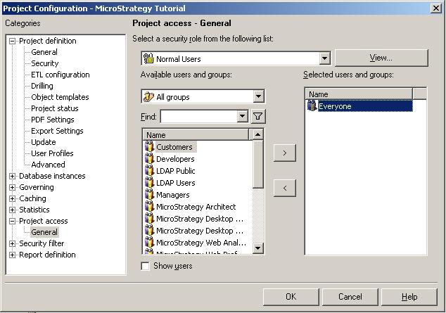 KB16923: How to set default project access privileges for new users or ...