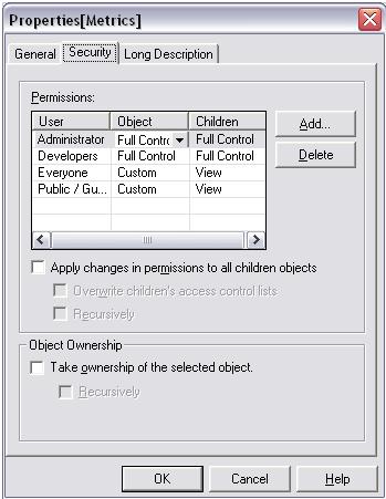 KB20334: How to grant specific permissions to objects and folders in MicroStrategy Developer 9.4.1