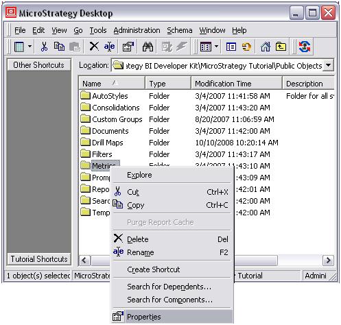 KB20334: How to grant specific permissions to objects and folders in MicroStrategy Developer 9.4.1