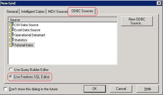 KB30310: How to create a Freeform SQL Report in MicroStrategy Developer 9.4.1