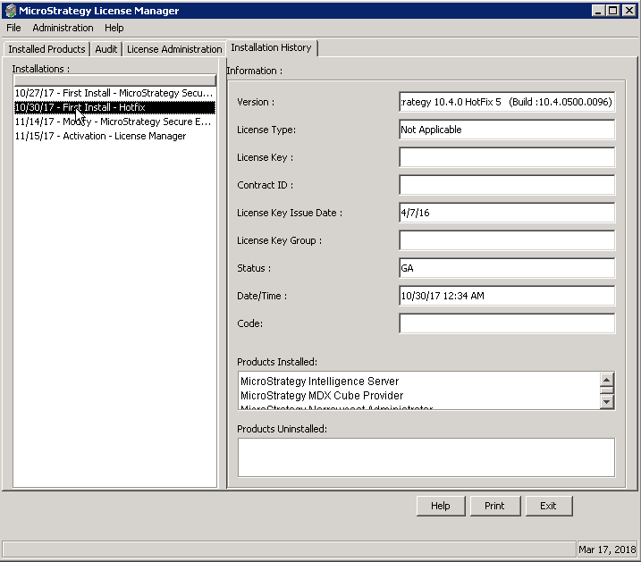 KB17452: How to check which version and hotfixes are installed for a ...