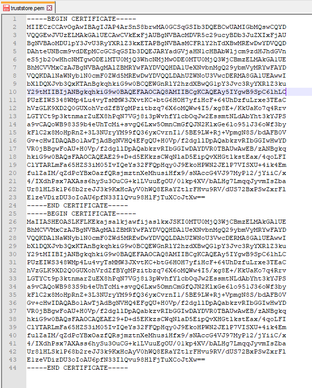 KB441533: How to create a .pem trust store with the certificate chain of SSL/TLS secured ...