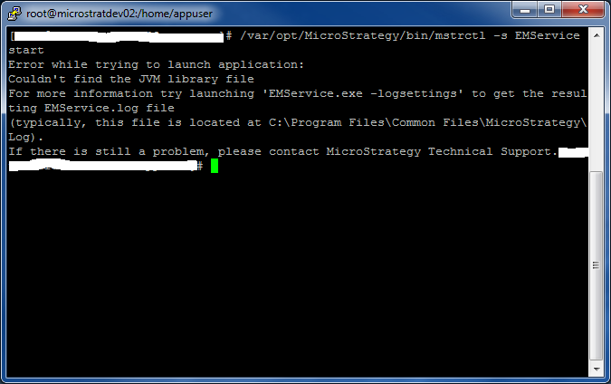 Kb439499 Unable To Start Microstrategy Enterprise Manager Service On Linux With Error Message 7979