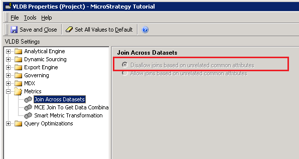 KB440348:How to disable the default Join Behavior setting for all Dossier