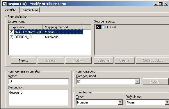 Kb13712 How To Delete Attribute Forms That Are Mapped To A Freeform Sql Report In Microstrategy 