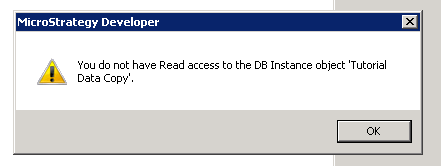KB307268: "You do not have Read access to the DB Instance object 'xxx'" error when trying to ...