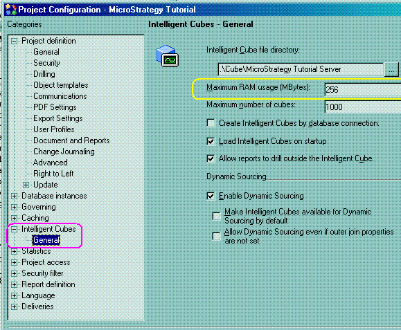 KB30864: How to load an Intelligent Cube whose dimensions exceed 250MB ...