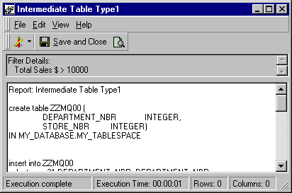 KB3806: How to create intermediate tables in MicroStrategy Developer 9 ...