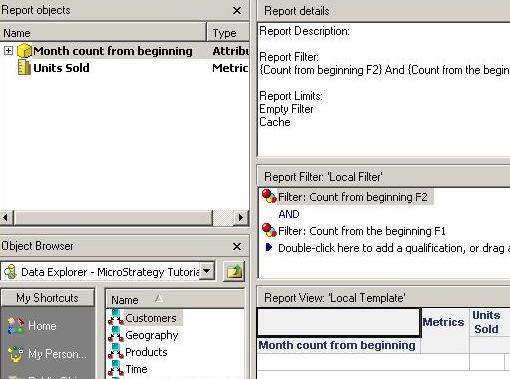 KB31978: How to display accumulative metric data based on time attribute on report in ...