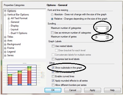 KB35077: How to create a dual axis stacked bar graph with a trend line representing a subtotal ...