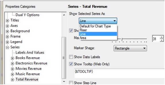 KB35077: How to create a dual axis stacked bar graph with a trend line representing a subtotal ...