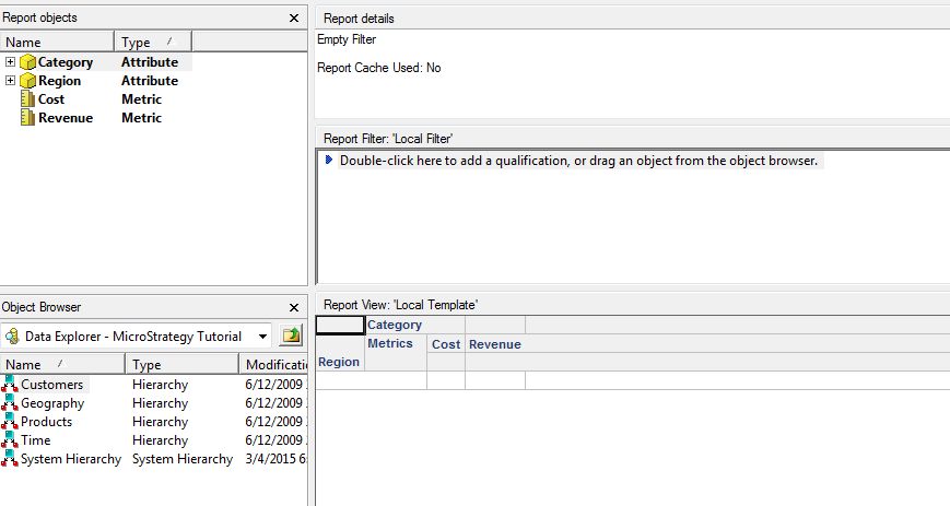 KB236004: Advanced Sorting displays in MicroStrategy Developer but not ...