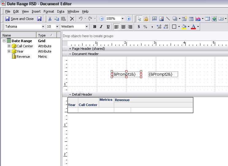 Kb32810 How To Display The Dynamic Date Range For A Report In Microstrategy Developer 9x And 10x
