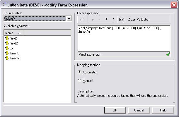 KB20710: How to convert data stored in Julian Date format to regular date in an attribute form ...