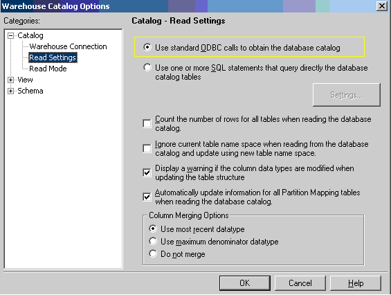 KB18704: Tables are not visible in the Warehouse Catalog when using HP ...