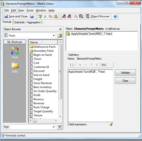 Kb40915 Attribute Element Prompts Are Not Supported Using Database Pass Through Functions