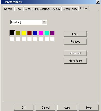 KB10676: How to customize the colors appearing on a graph so the new color sequence is reflected ...