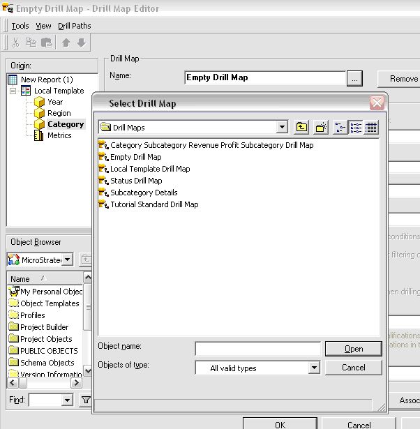 KB18252: How to remove the drilling option for some objects part of a report without having to ...