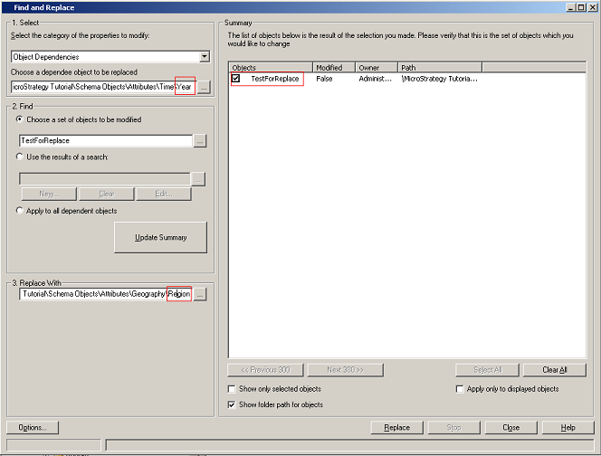 KB30435: How to use the "Find and Replace" feature to substitute objects in bulk in ...