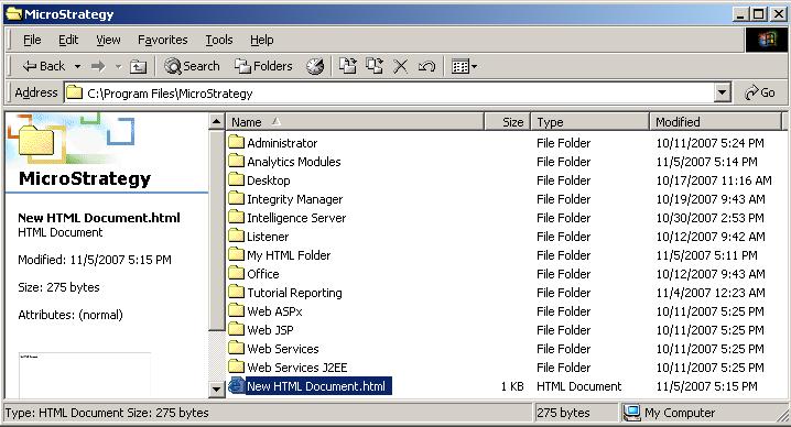 Kb17441 When Specifying A Relative Filepath For The Html Document Directory In Microstrategy