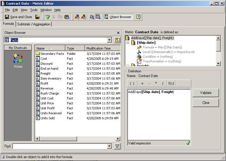 Kb14682 How To Create A Metric That Adds An Integer To A Datetime Column In Microstrategy