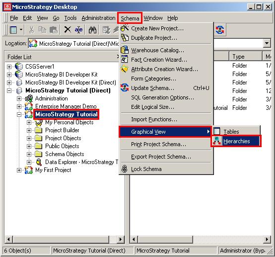KB13333: How to view both user-defined hierarchies and the system hierarchy in MicroStrategy ...