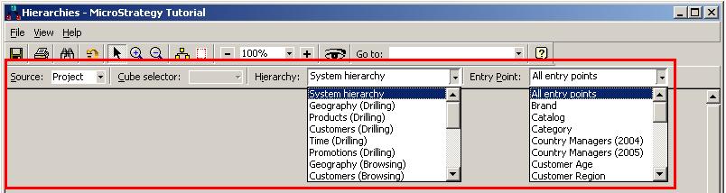 KB13333: How to view both user-defined hierarchies and the system hierarchy in MicroStrategy ...