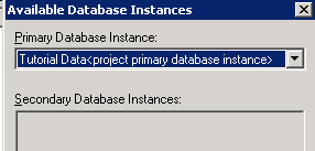 KB199722: Name space of tables in primary database instance for a project cannot be updated even ...
