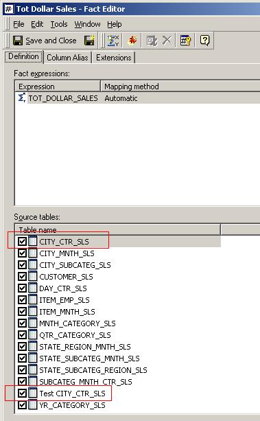 Kb14312 Logical Table Does Not Appear In The Available Source Tables In The Fact Editor When