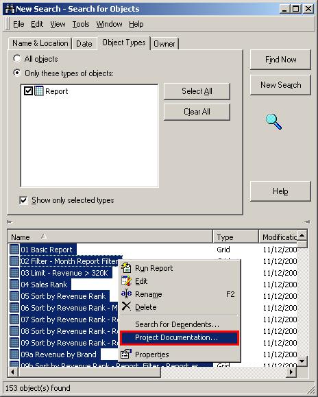 KB12444: How to create a list of reports with VLDB settings different from the default values in ...