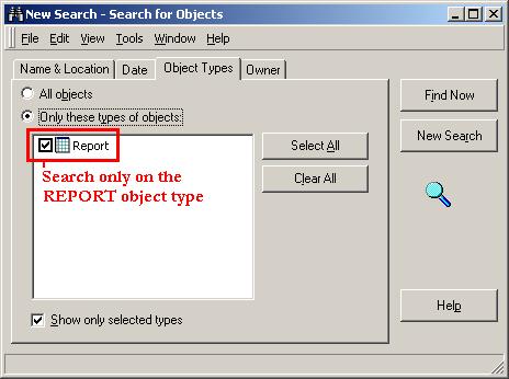 KB12444: How to create a list of reports with VLDB settings different from the default values in ...