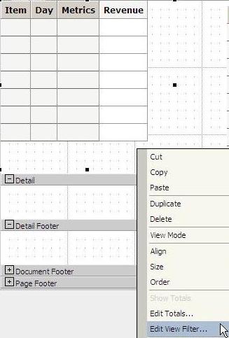 KB30636: How to display a grid in a Report Services Document in different columns in ...