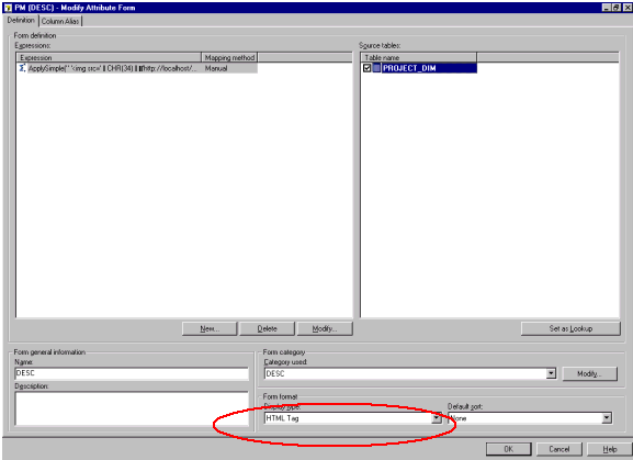 Kb3600 How To Define An Attribute Form As An Html Tag In Microstrategy Developer 9x To Be Seen