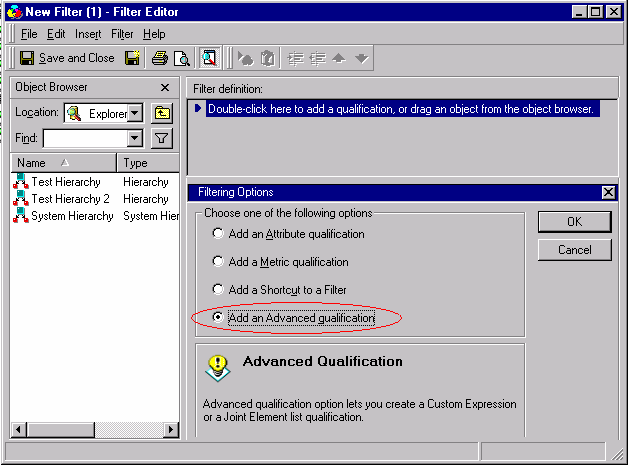 KB4788: How to create a custom filter expression allowing prompting on a value between two ...