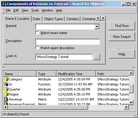 KB12858: How to find components of a schema or an application object in ...