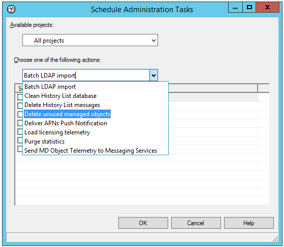 KB46453: Certain unused managed objects are not deleted after performing ‘delete unused managed ...