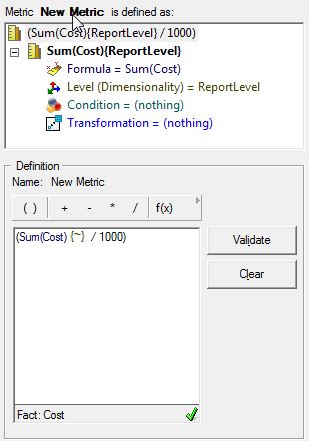 KB43837: The metric definition does not validate when replacing a fact ...