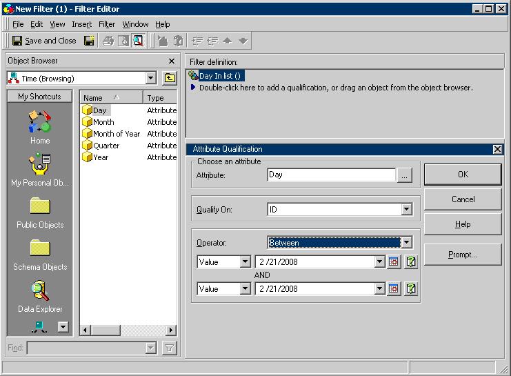 KB18025: How to create a year-to-date report without a relationship table in MicroStrategy ...