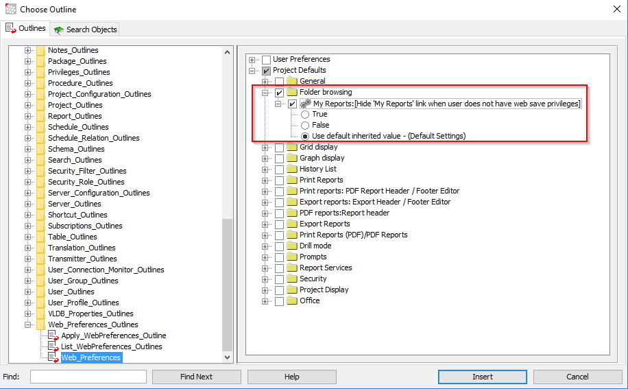 KB439576: "Shared Reports Folder" available in Web Preferences cannot ...